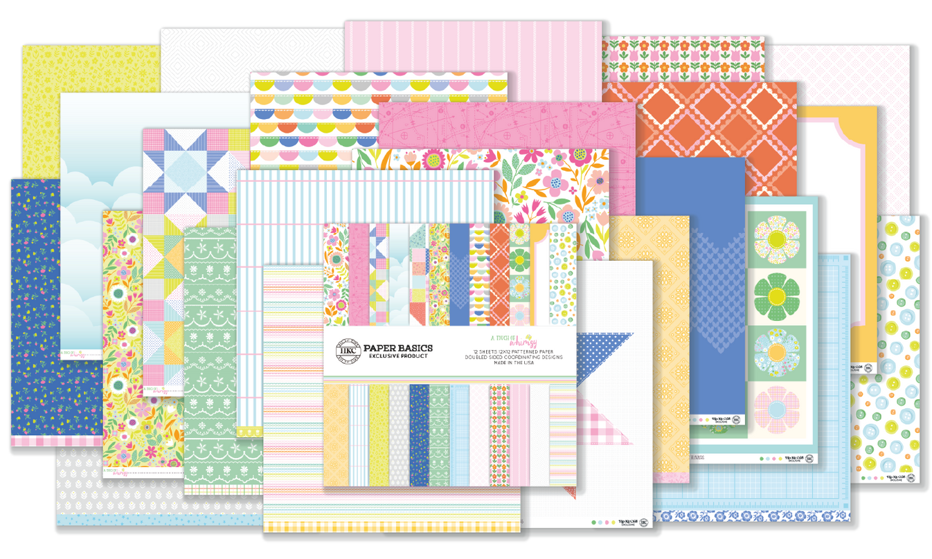 April 2025 12x12 Patterned Paper Pack | Double-Sided Scrapbooking ...