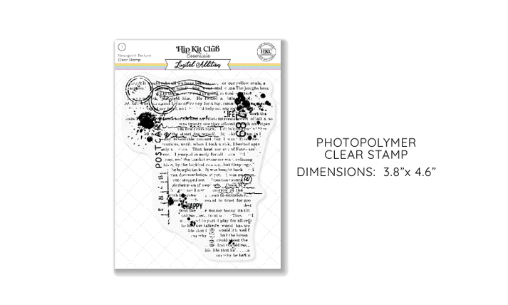 April 2023 Newsprint Texture Stamp – Hip Kits
