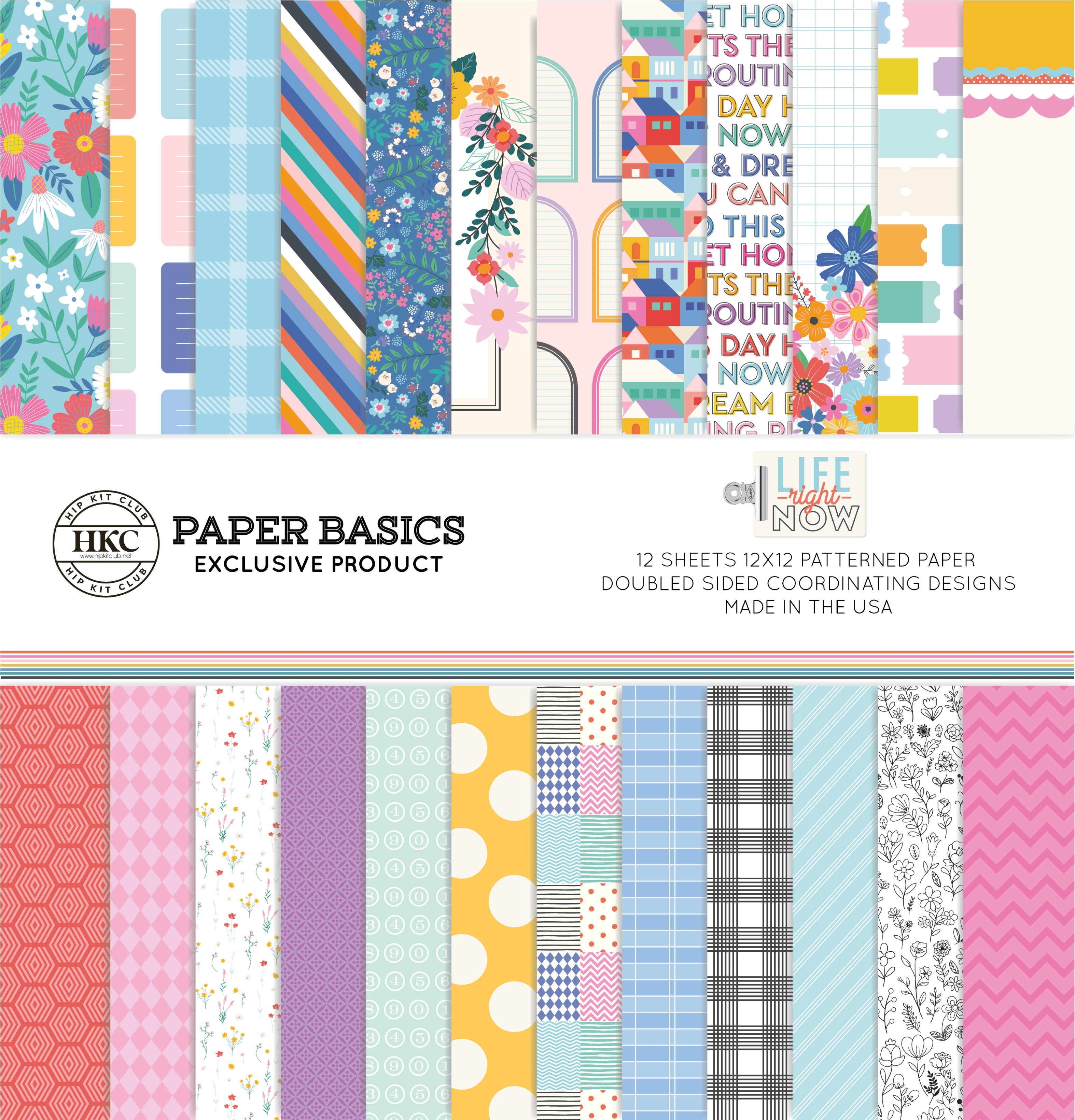 February 2026 Patterned Paper Kit - Hip Kit Club – Hip Kits