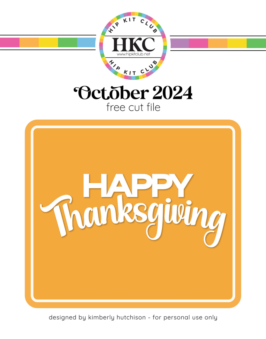 Hip Kits Cut Files for Scrapbooking, Card Making and