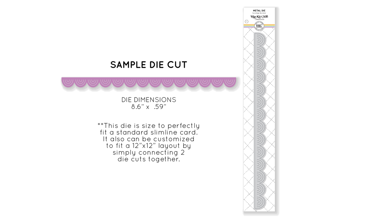 June 2023 Scallop Border Metal Die – Hip Kits