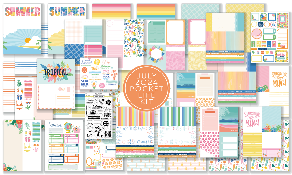 July 2024 Pocket Life Kit - Summer Sizzle Designs – Hip Kits