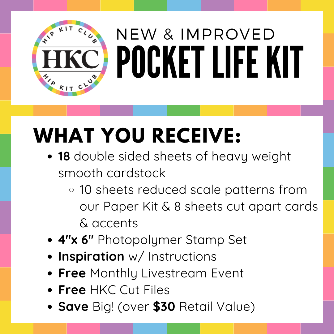Pocket Scrapbooking Kit | Monthly Cards & Inserts – Hip Kits